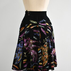 1950s Sequin and Hand Painted Roosters Black Velveteen Circle - Etsy