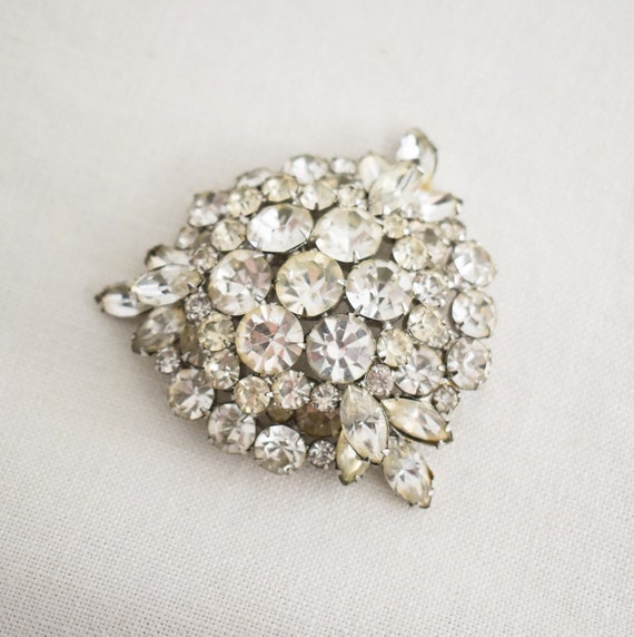 Vintage large 1960s brooch - Gem