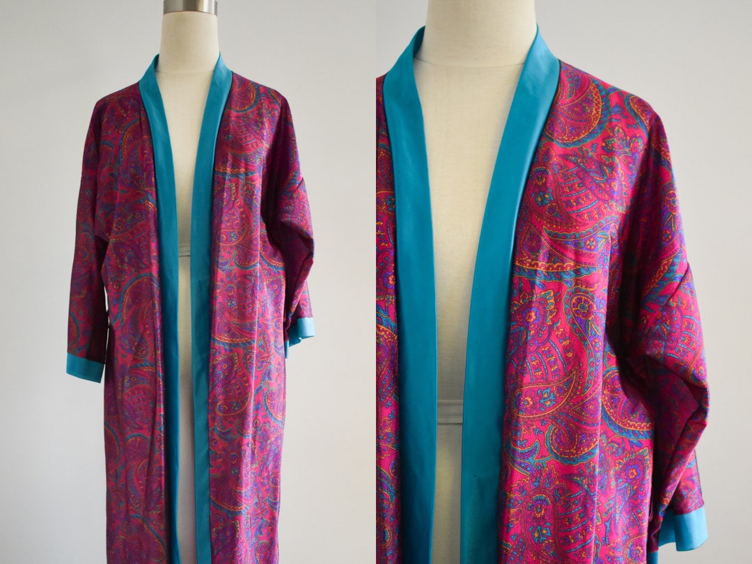1980s Paisley Robe - Etsy