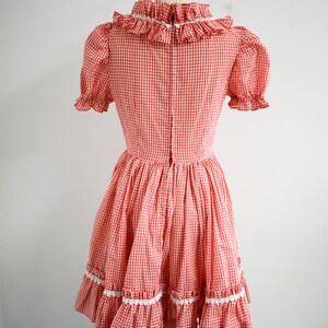 1970s/80s Red and White Gingham Square Dance Dress - Etsy