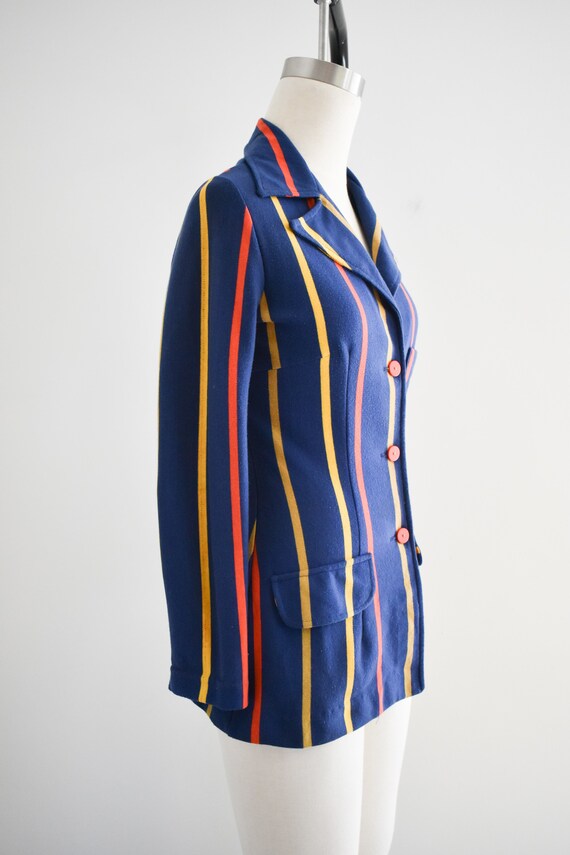 1960s Striped Knit Blazer - Gem