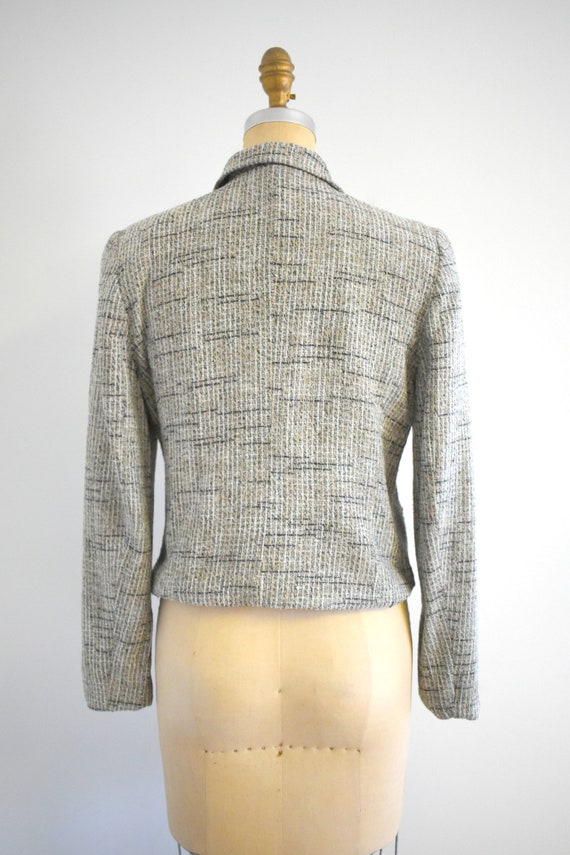 1990s Handwoven Silk Tweed Jacket - Gem