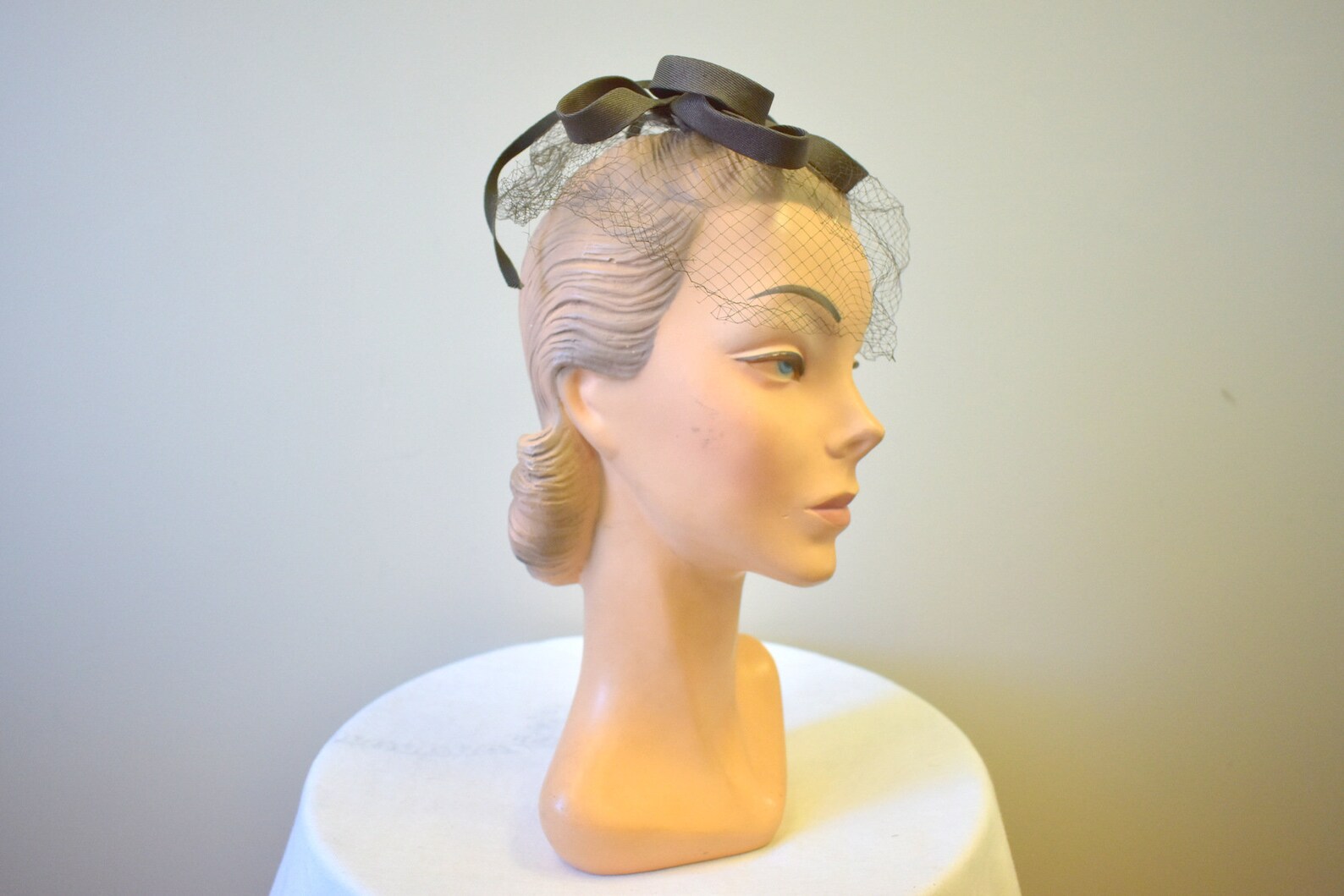 1950s Norman Paulvin Brown Bow Whimsy Hat | Etsy