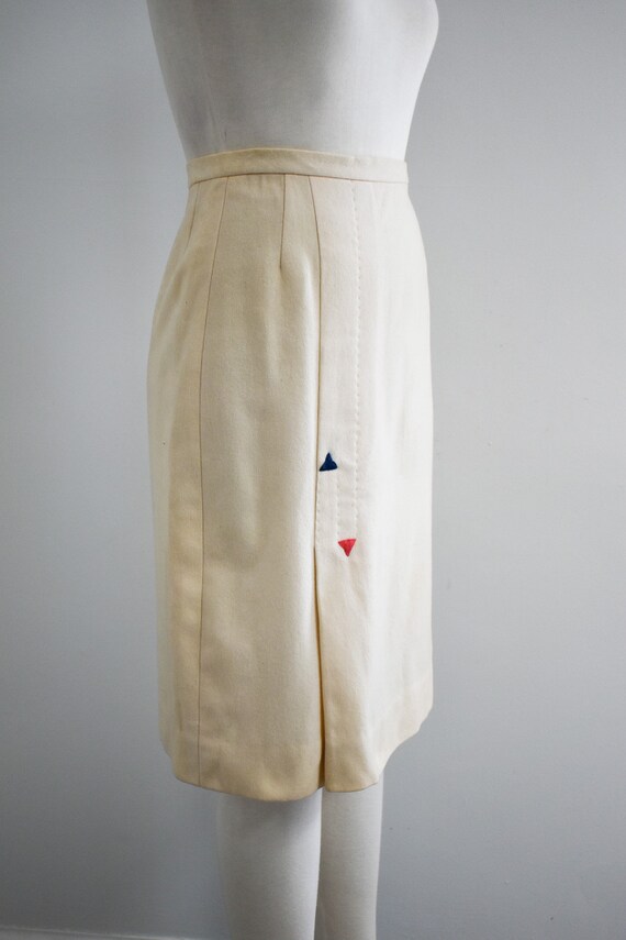 1950s/60s Dalton Wool Pencil Skirt - Gem