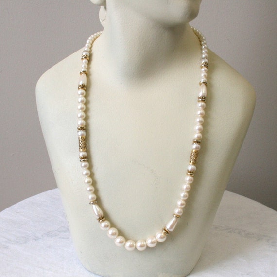 1990s 1928 Pearl Necklace Etsy