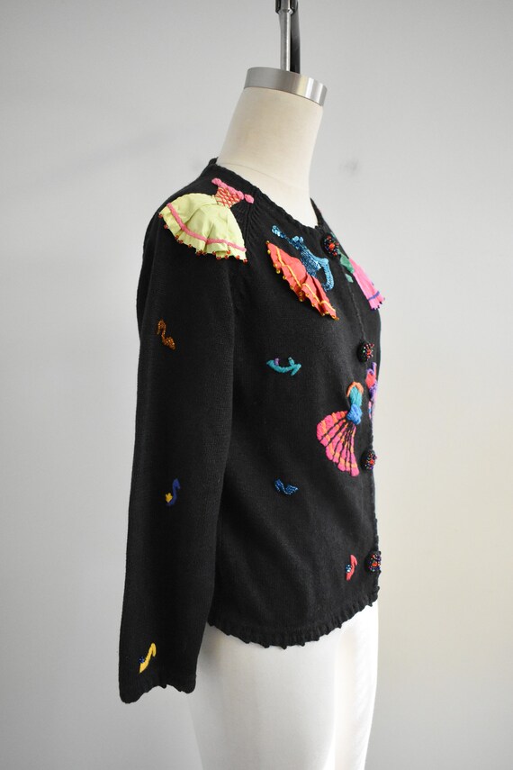 1990s Simon Sez by Michael Simon Embellished Cardigan… - Gem