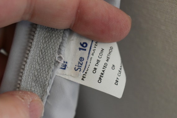 1970s Icy Blue-Gray Dress and Jacket Set - Gem