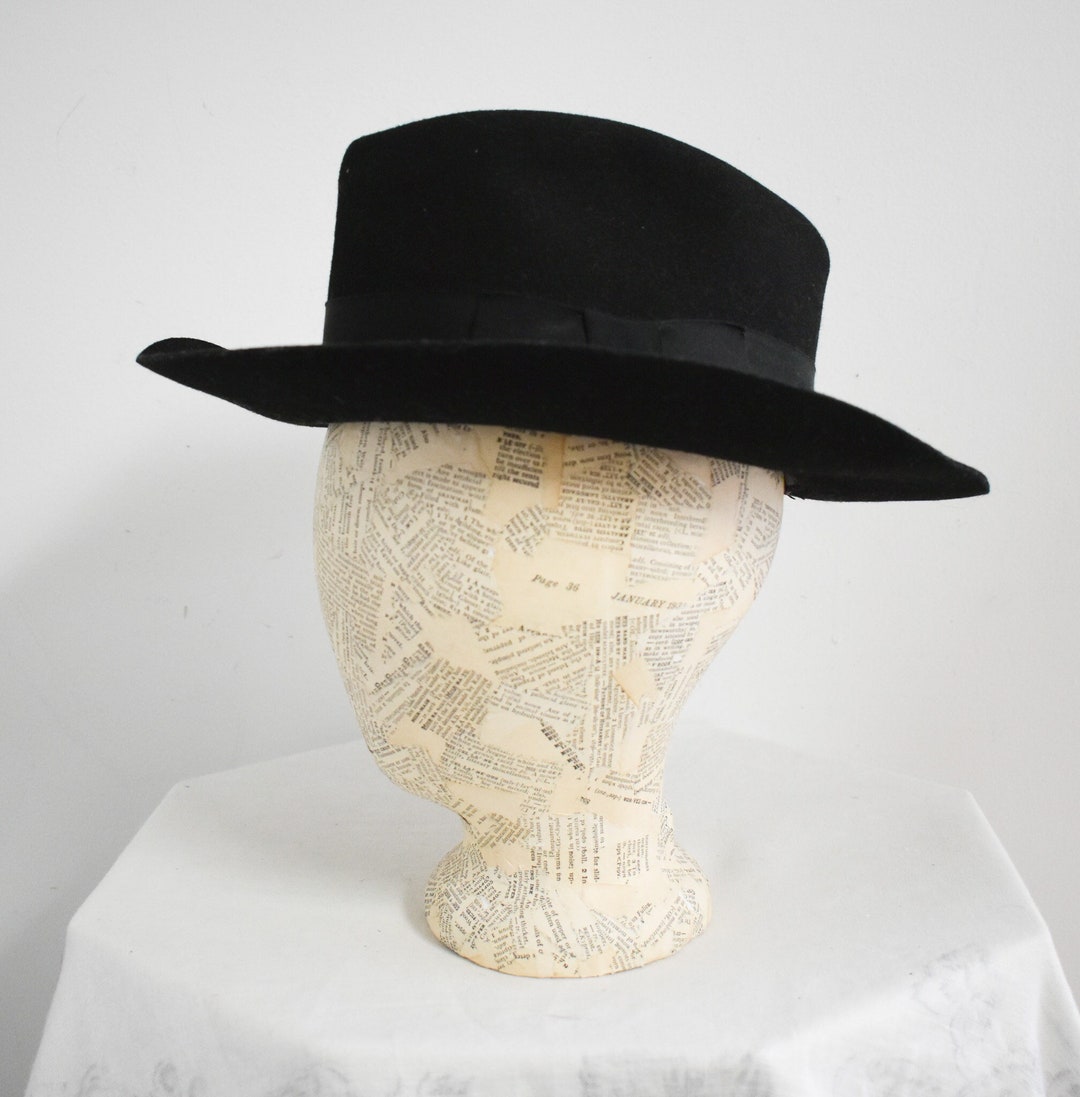 Vintage National City Hats Black Fedora - Etsy