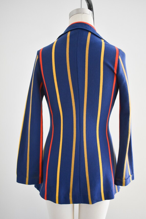1960s Striped Knit Blazer - Gem