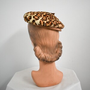 1950s Cheetah Print Hat With Satin Trim - Etsy
