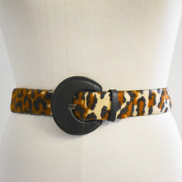 Leopard Print Belt - Etsy