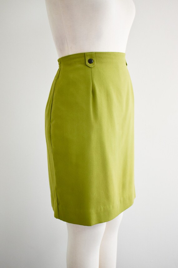 1990s Chartreuse Mini Skirt - Gem