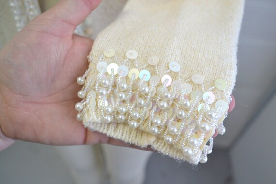 1960s Cyn Les Beaded Cardigan Sweater - Gem
