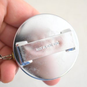 1980s Silver Metal Key Ring on a Retractable Chain With Clip - Etsy