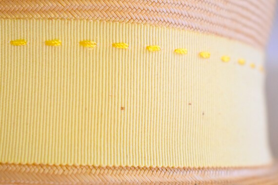 1960s Kutz Yellow Straw Hat - Gem