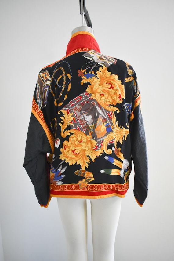 1990s East West Native American Printed Windbreaker - Gem