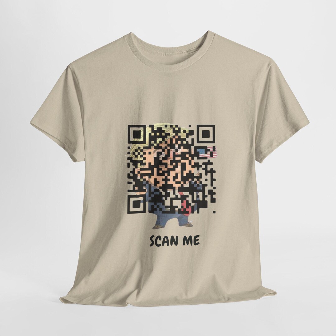 QR Code T-shirt: Funny Political Slogan Tee - Etsy