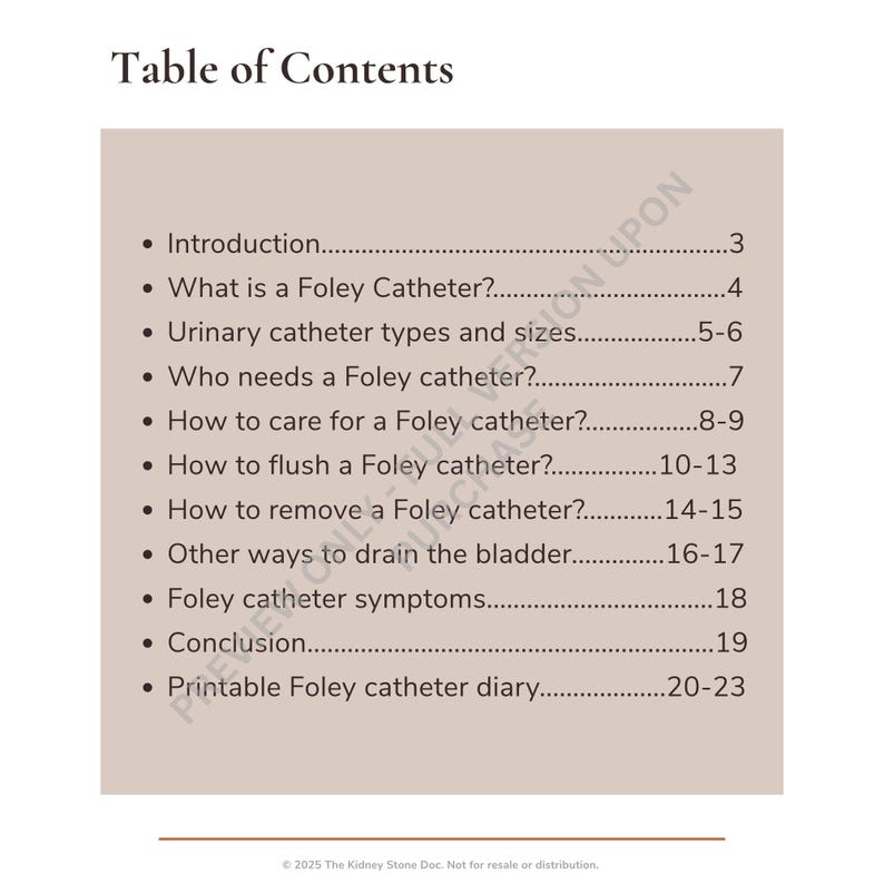 Foley Catheter Care Guide + Printable Catheter Diary - Written by a ...