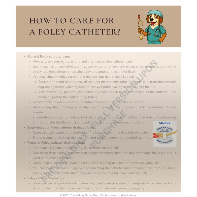 Foley Catheter Care Guide + Printable Catheter Diary - Written by a ...