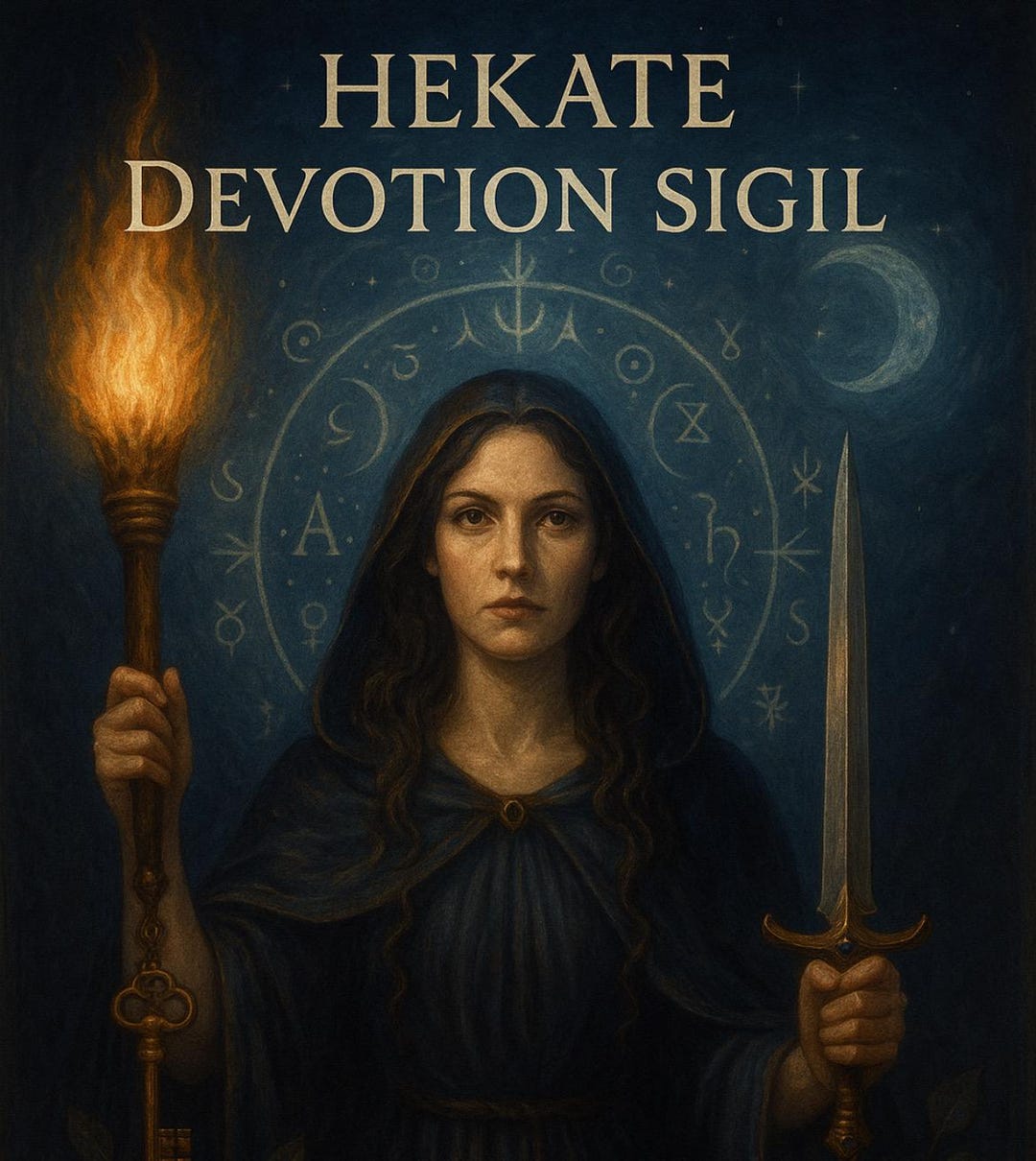 Custom Hekate Sigil: Personalized Ritual Seal From Your Astrology Chart ...