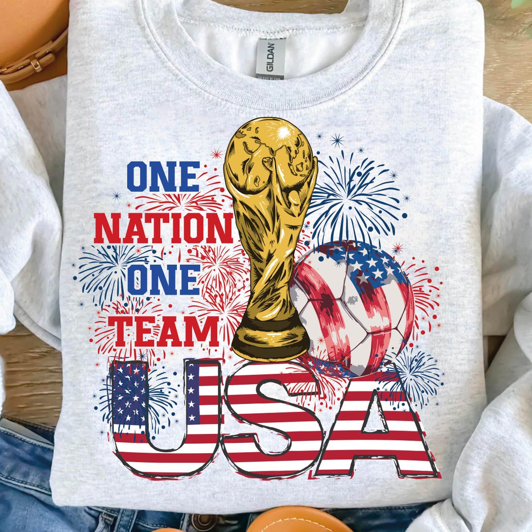 World Soccer 2026 USA PNG, One Nation One Team Soccer Designs, Usa ...