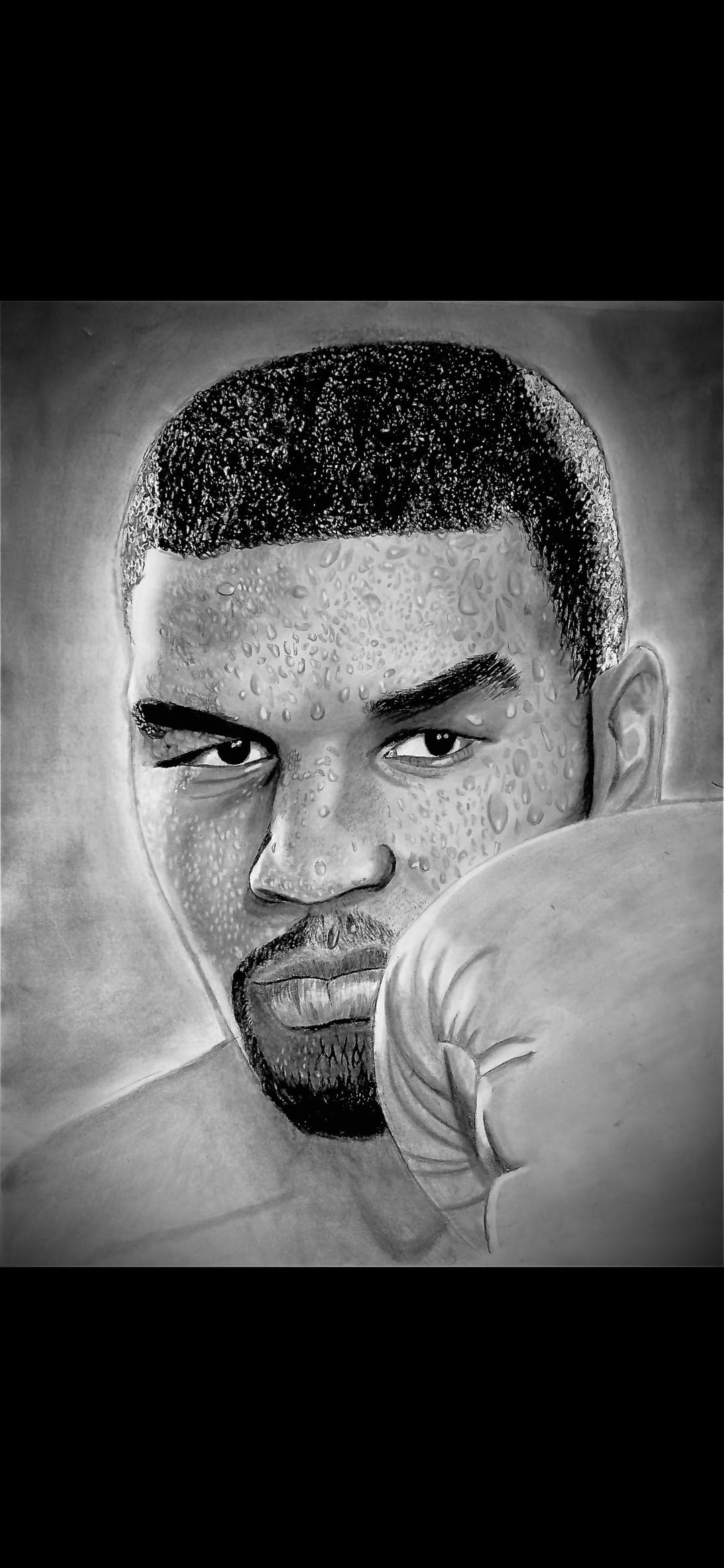 Boxing Legend | Pencil Drawing | Black and White Printable Portrait ...