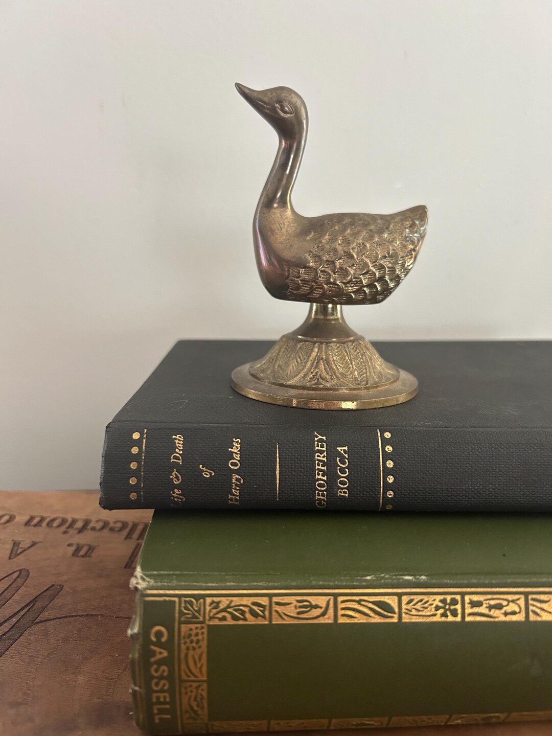 Vintage Brass Duck Goose Figure on Stand 4”H - Etsy