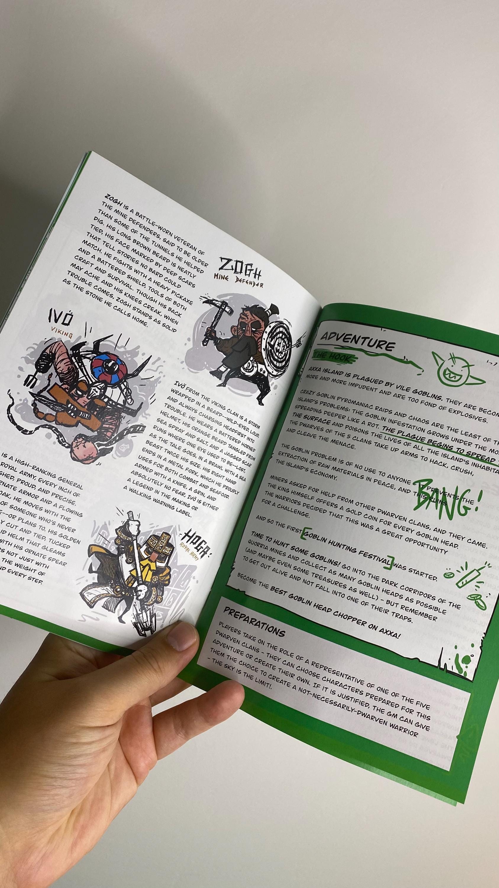 Goblin Head Choppers TTRPG Zine: 5E & Mörk Borg, Comic Illustration - Etsy