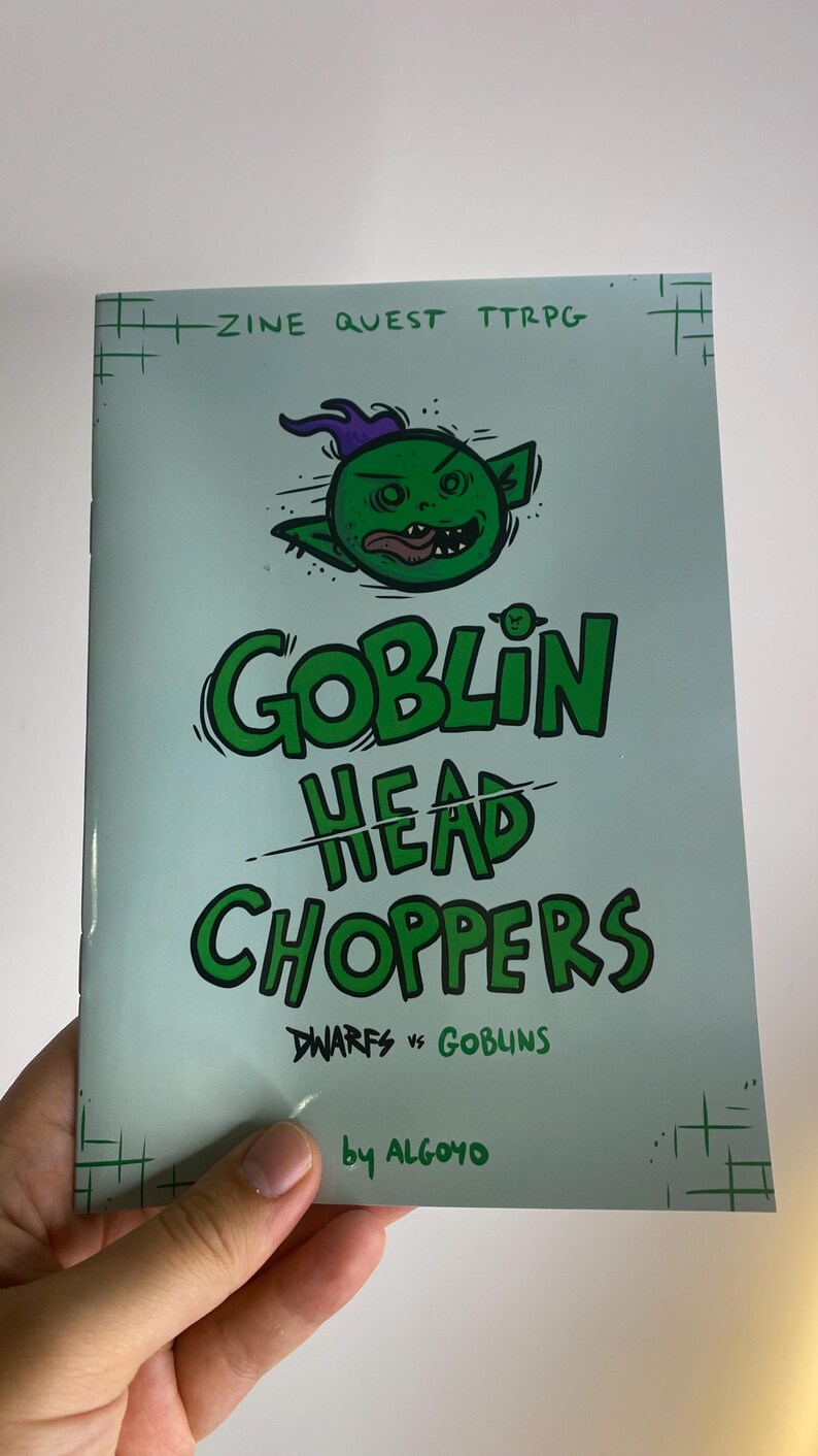 Goblin Head Choppers TTRPG Zine: 5E & Mörk Borg, Comic Illustration - Etsy
