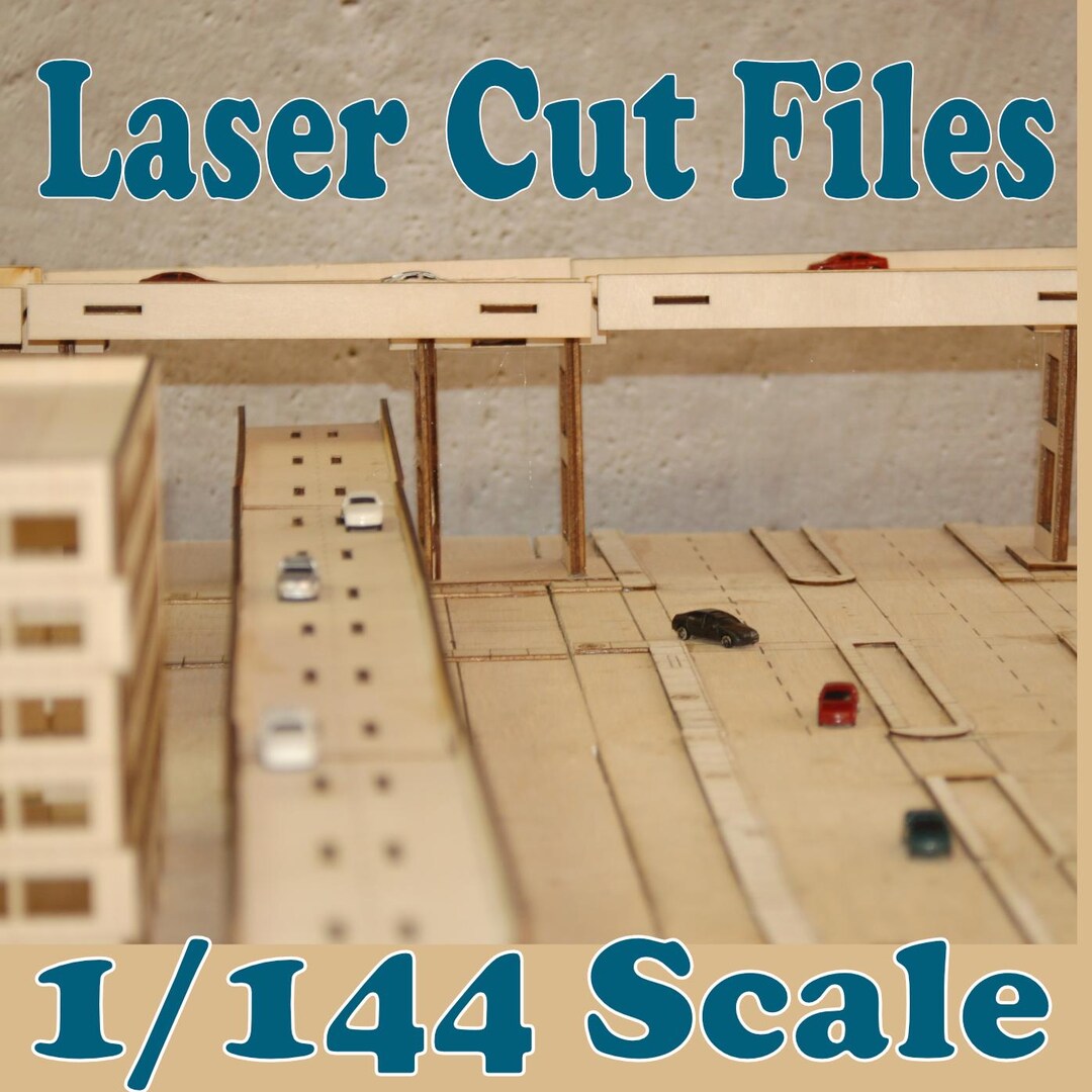 1/144 Scale Highway Terrain: Laser Cut Files for 12mm Wargames (SVG ...