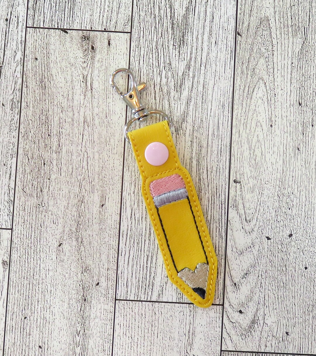 Vinyl KEYCHAIN Key Fob Keyring Bag Tag Key Tag Key Ring PENCIL School ...