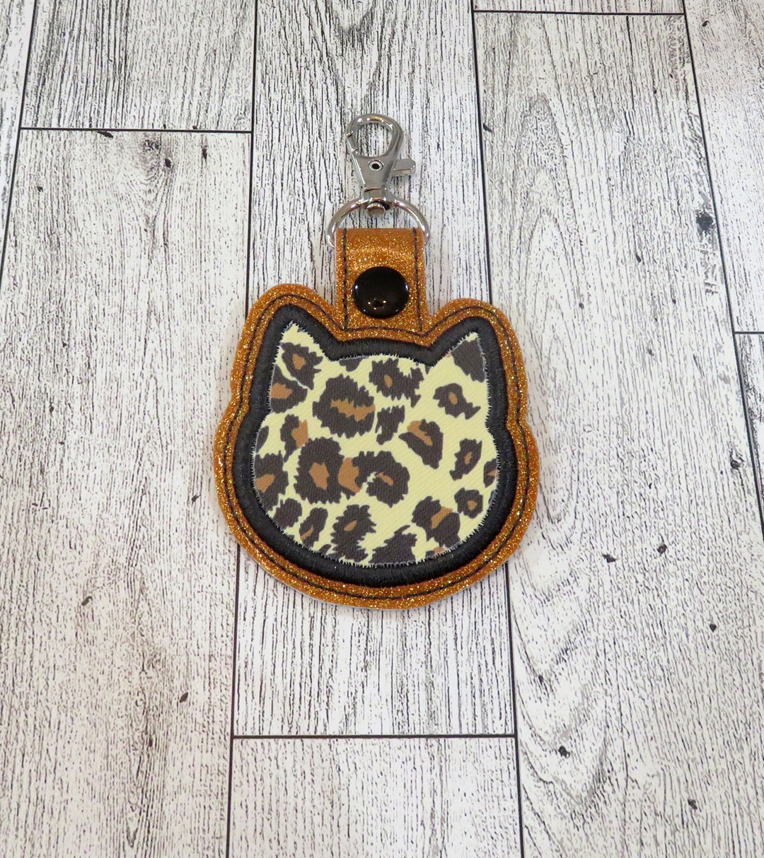 CAT HEAD Vinyl KEYCHAIN Key Fob Keyring Bag Tag Key Tag Key Ring ...