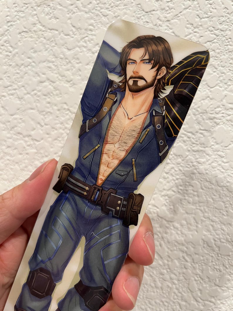 Brown Haired Soldier Super Hero Video Game Comic Character Bookmark - Etsy