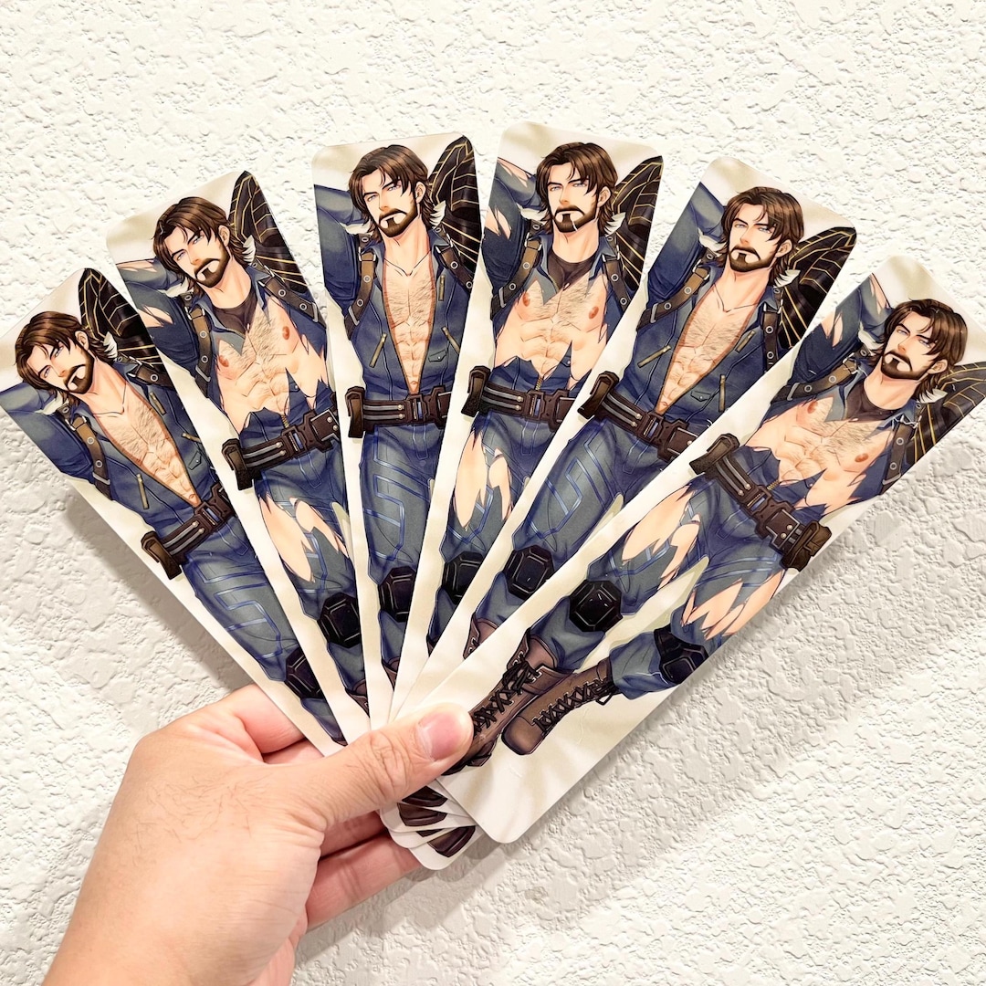 Brown Haired Soldier Super Hero Video Game Comic Character Bookmark - Etsy