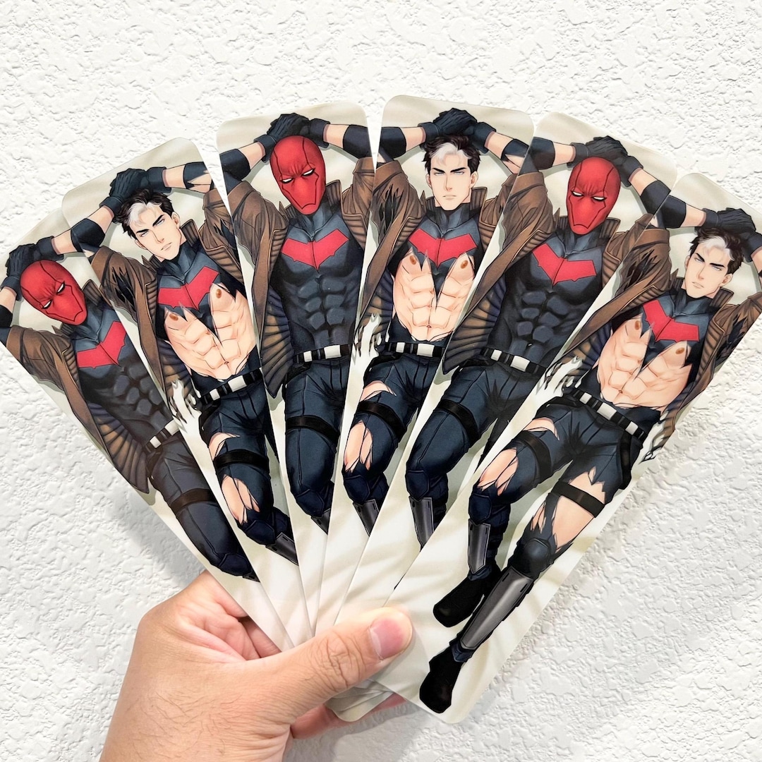 Super Hero Red Vigilante Comic Book Character Bookmark Poster Print - Etsy