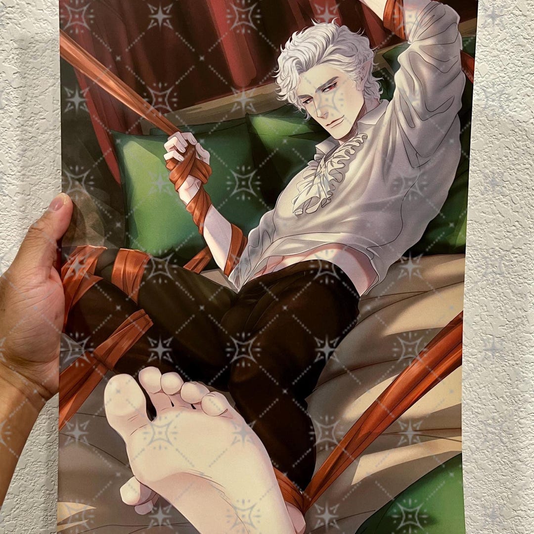 Silver Haired Vampire Alternate Anime Video Game Character Poster Print ...