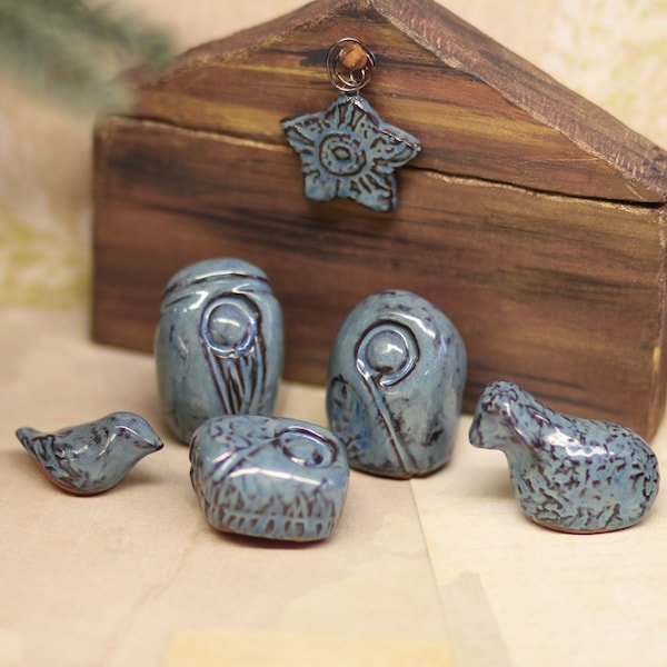 Ceramic Nativity Set - Etsy