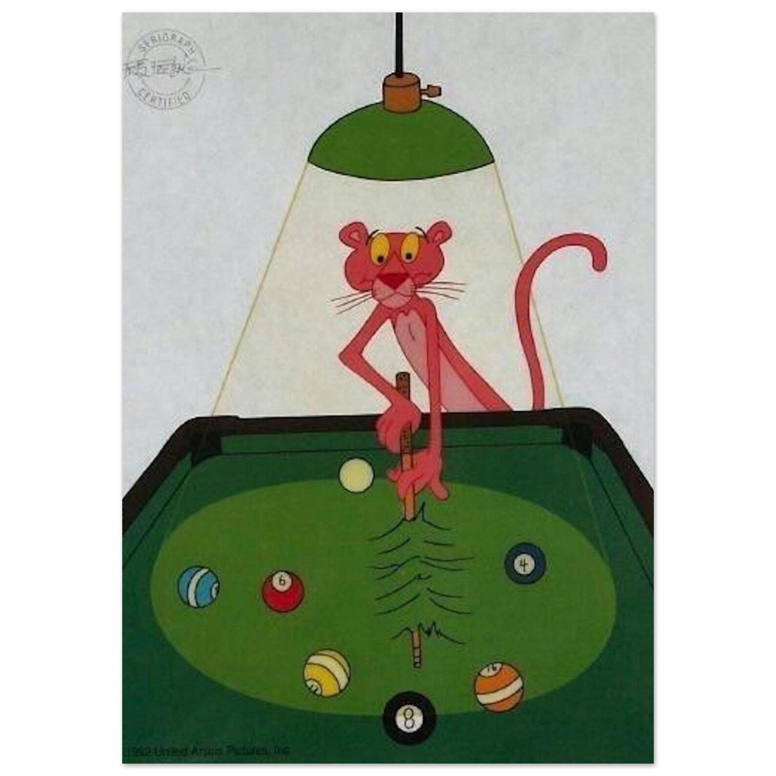 Vintage Pink Panther Pool Poster- Wooden Framed - Etsy