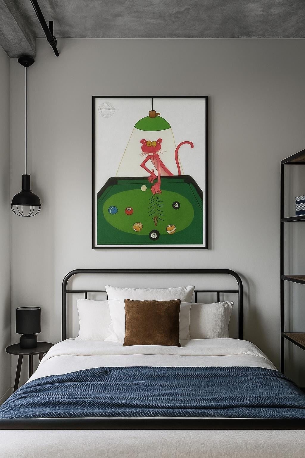 Vintage Pink Panther Pool Poster - Etsy