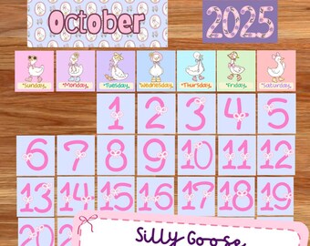 Silly Goose Classroom Poster Set: Funny Teacher Decor (digital Download ...