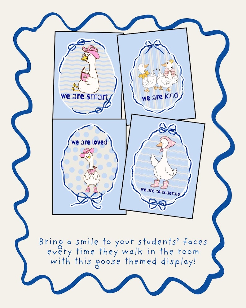 Goose Classroom Bulletin Board Kit: Silly Goose Decor (digital Download ...