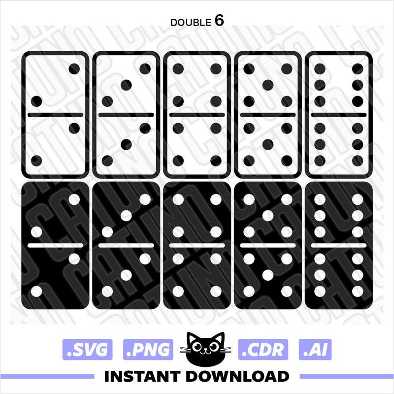 Domino Game Laser File - Etsy