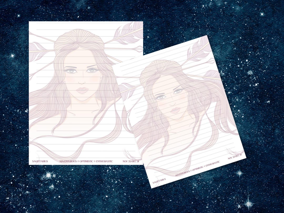 Sagittarius Zodiac Journal Pages: Printable Astrology Stationery ...
