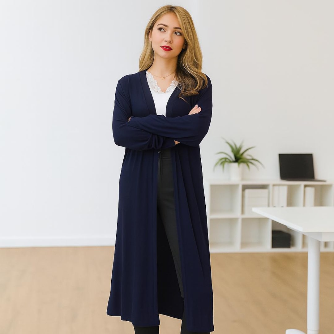 Knit Duster Cardigan: Lightweight Open-front Layering Sweater - Etsy