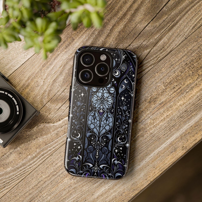 Gothic Phone Case, Stained Glass Case, Dark Fantasy, Celestial Phone ...