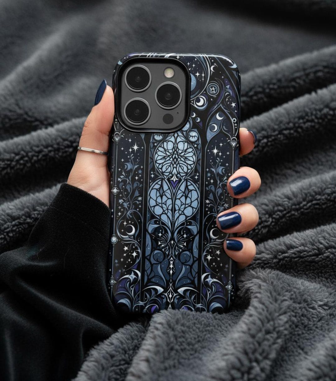 Gothic Phone Case, Stained Glass Case, Dark Fantasy, Celestial Phone ...
