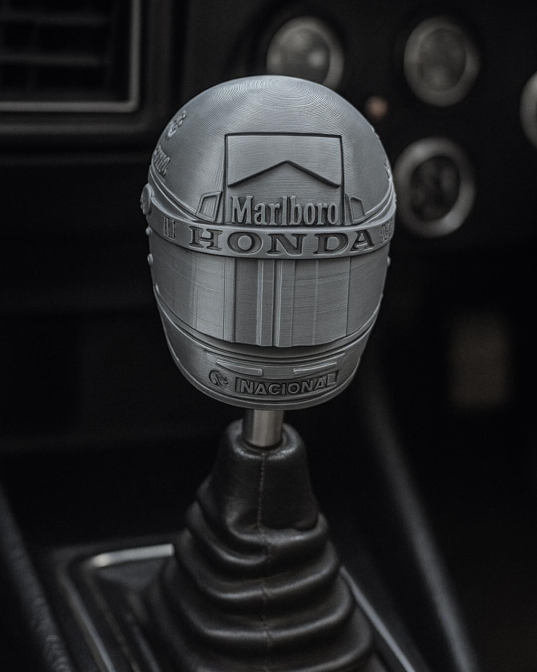 Ayrton Senna Helmet Shift Knob - F1 Replica Car Accessory - Classic Car ...