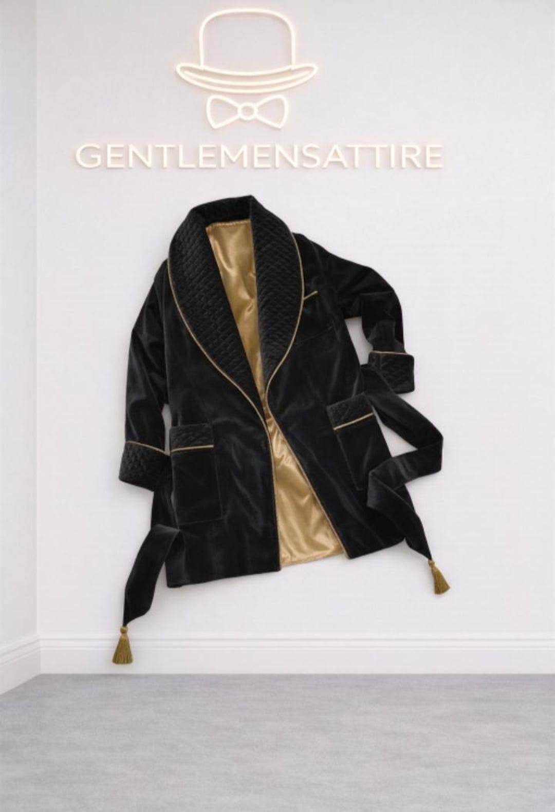 Men Smoking Jackets Luxury Smoke Wine Long Coat Event Ready Smoking ...