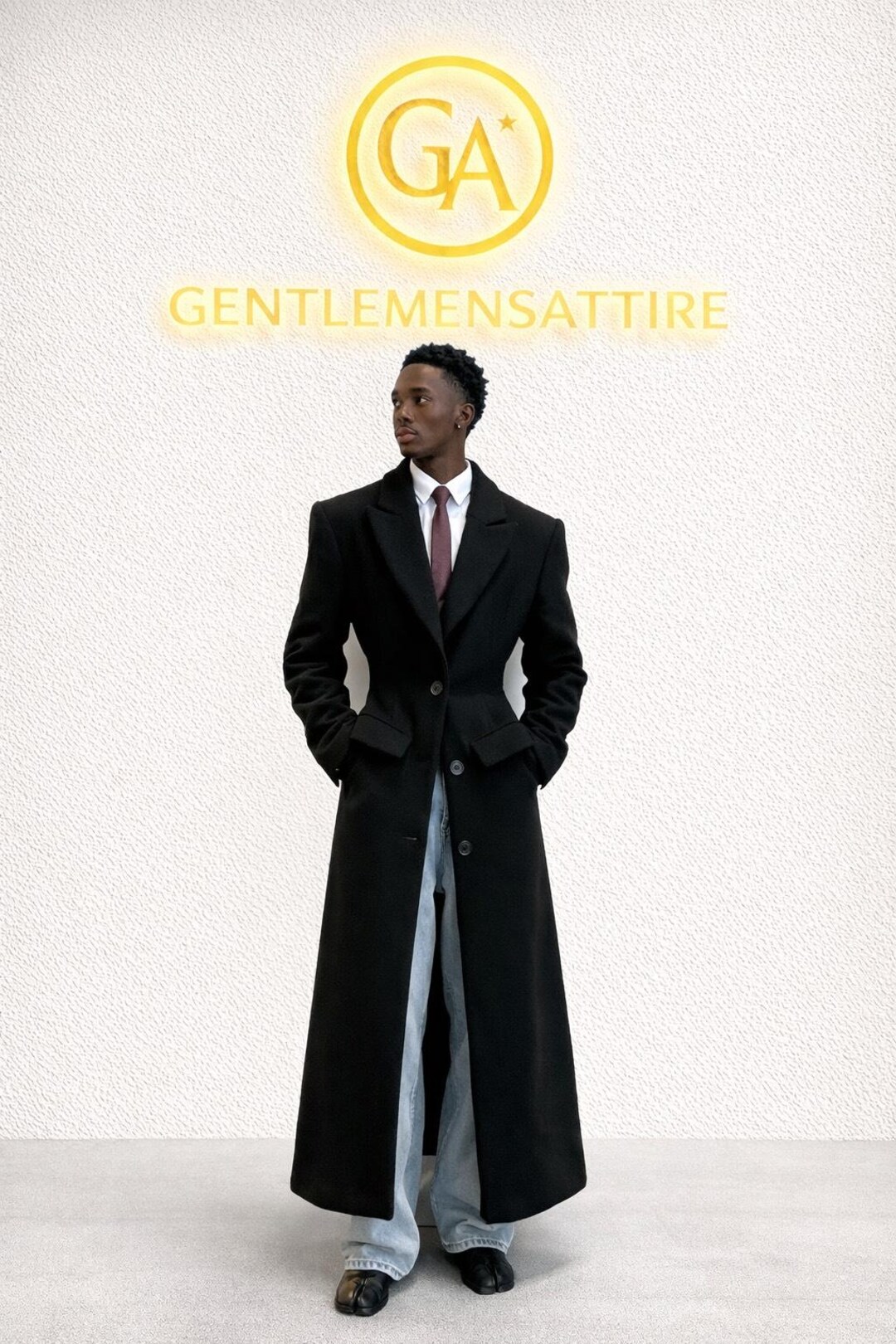 Men’s Victorian Black Coat Long Trench Coat, Vintage Steampunk Gothic ...