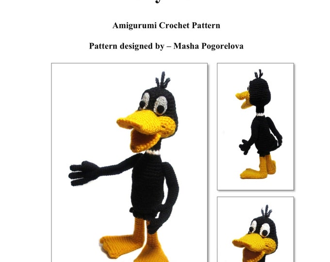Daffy Duck - Pdf Amigurumi Crochet Toy Pattern - Etsy